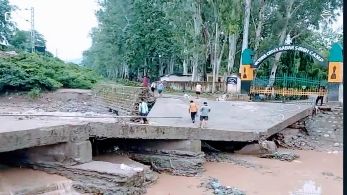 Bridge linking Army Camp with district headquarters caves in ...