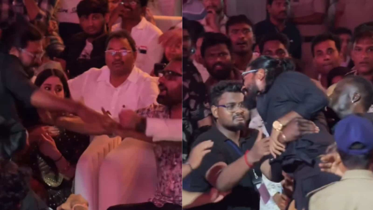 Fan Breaches Security at Peddi Pre-Release Event in Vijayawada ...
