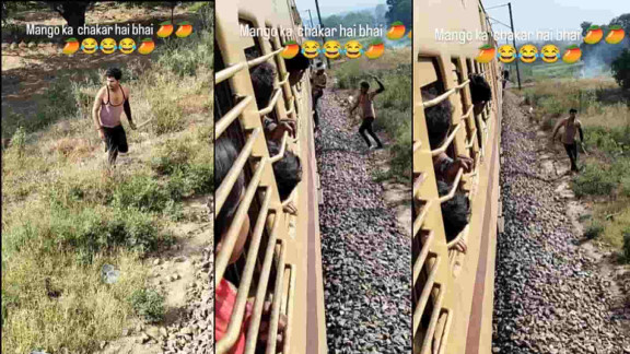 Mango Theft Attempt Ends in Public Beating as Viral Train Video Sparks ...