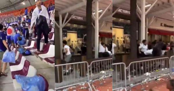 Viral Meme Highlights Stark Contrast Between Japanese Soccer Fans ...